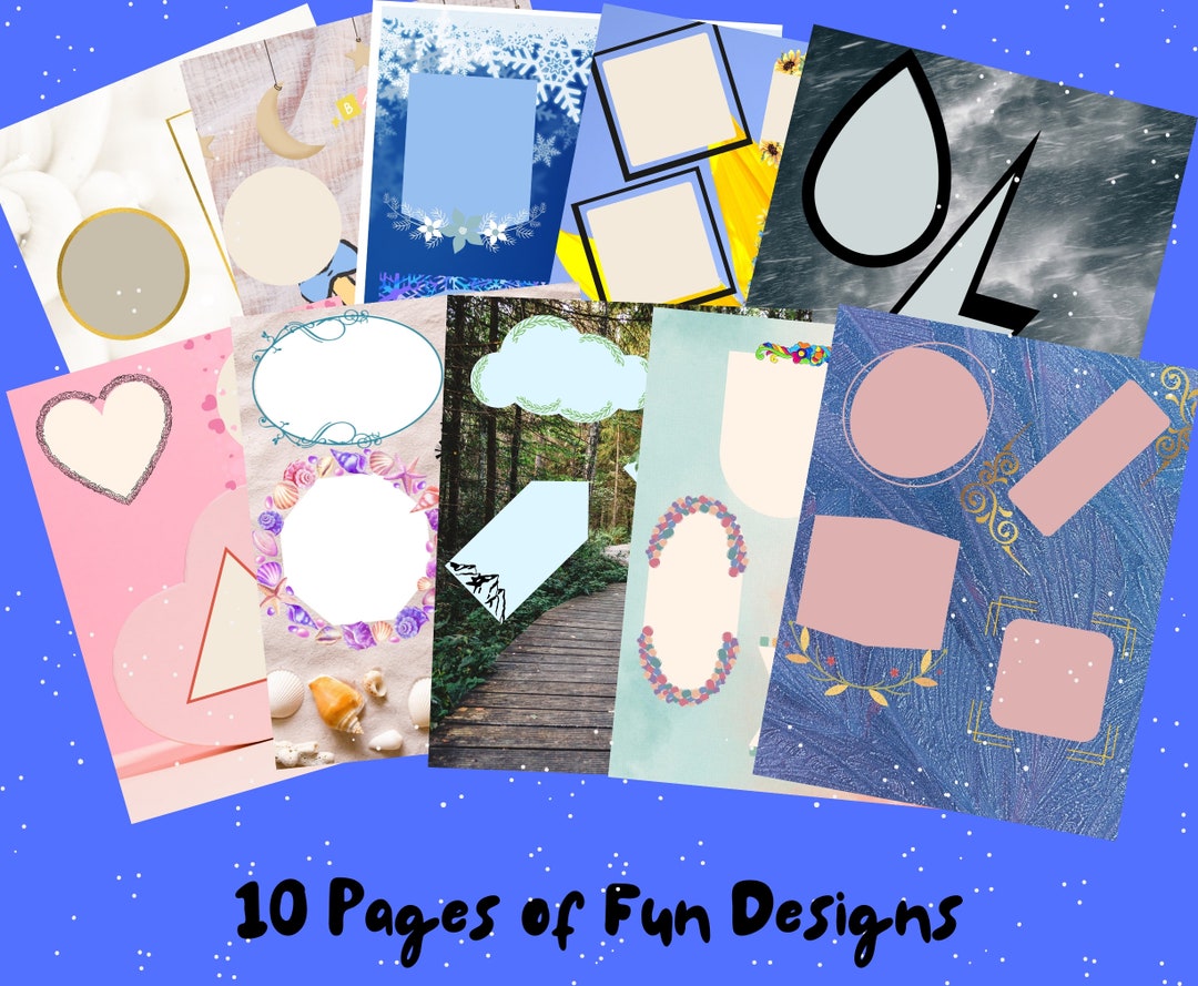 10 Scrapbooking Pages, Photo Album Pages, Themed Photo Album ...