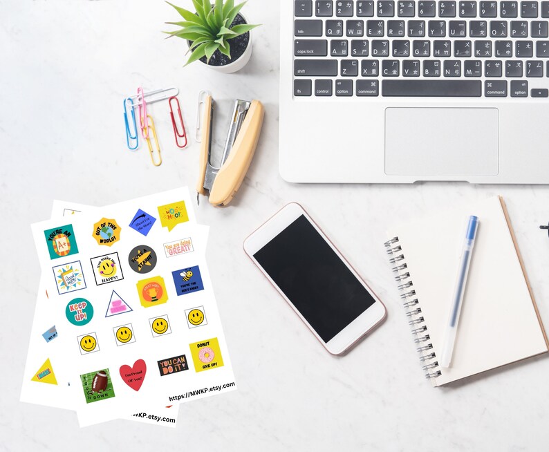 Printable Teacher Stickers, Scrapbooking Stickers, Positive Stickers ...