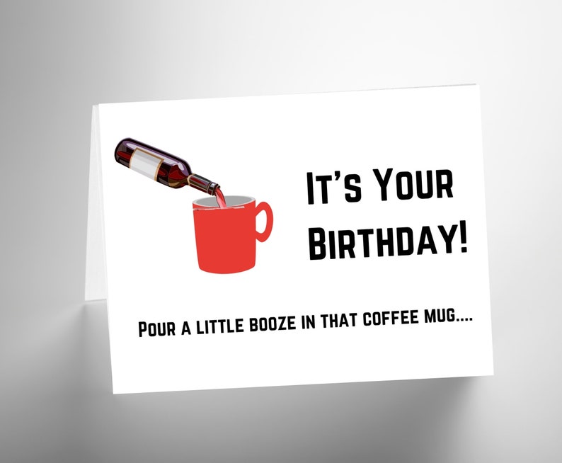Printable Birthday Card I Funny Birthday Card for Adults I - Etsy