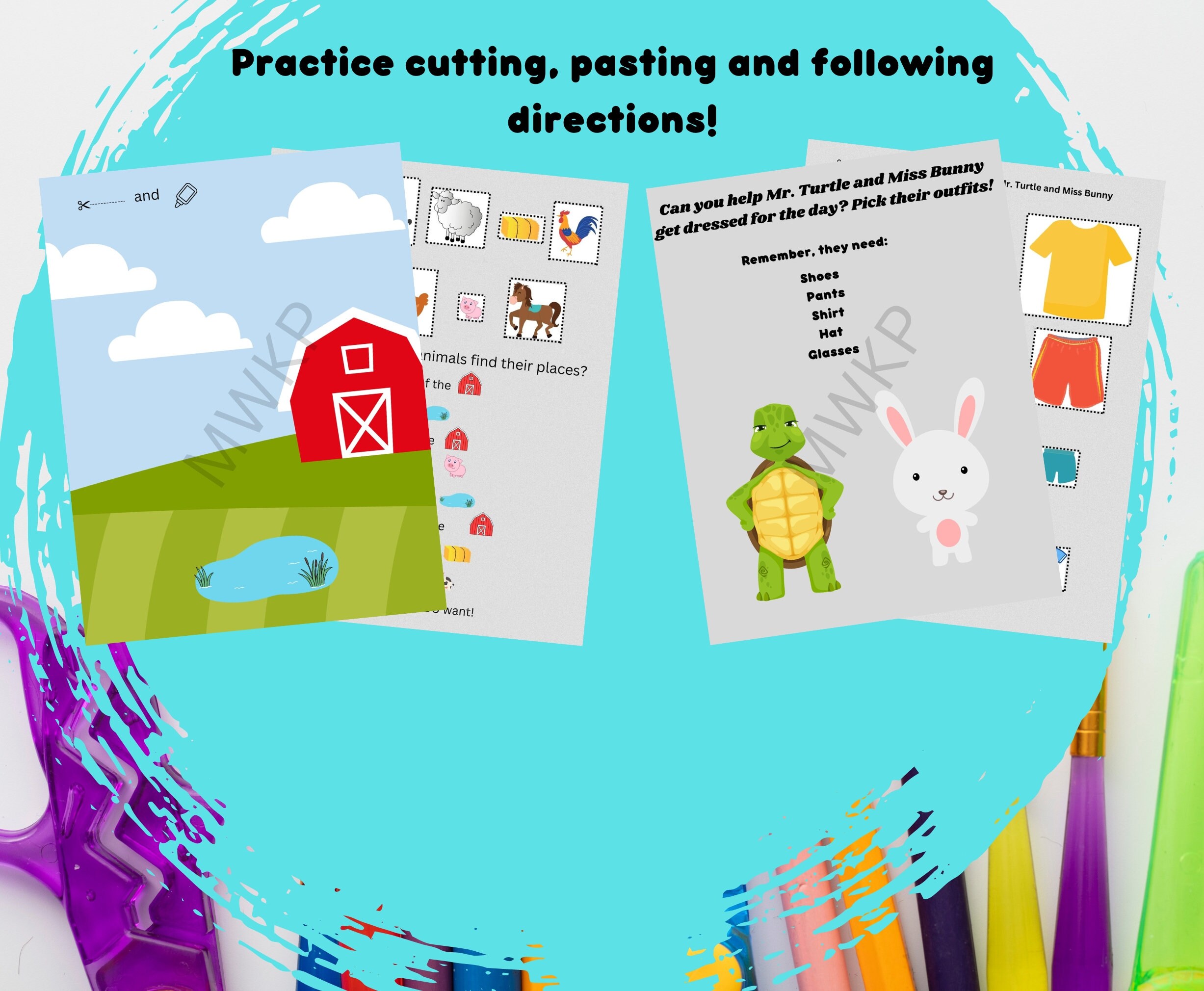 Printable Preschool Activity Worksheets I Kindergarten Worksheets I ...