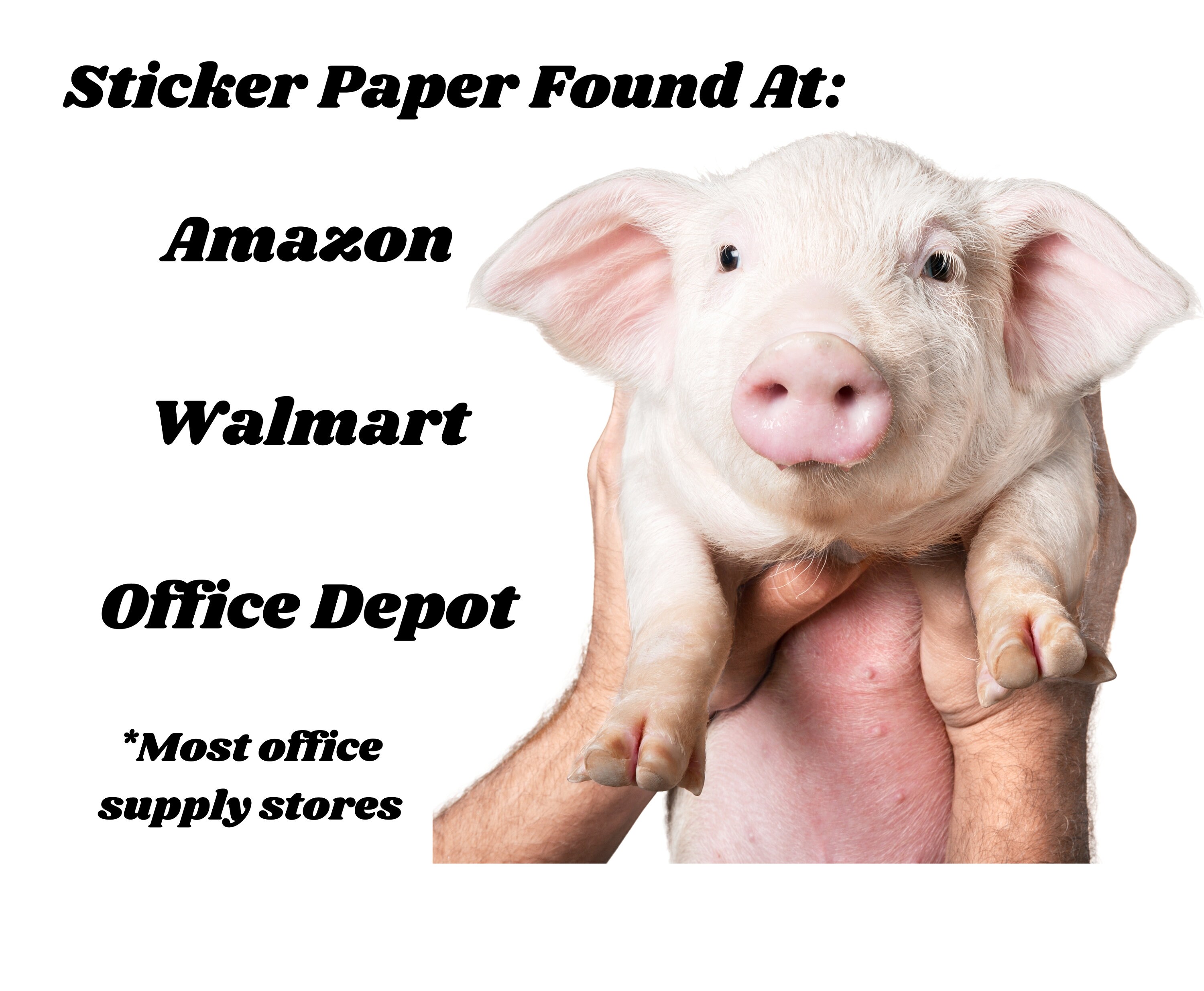 Printable Pig Stickers I Farm Animal Stickers I Cute Animal Stickers ...