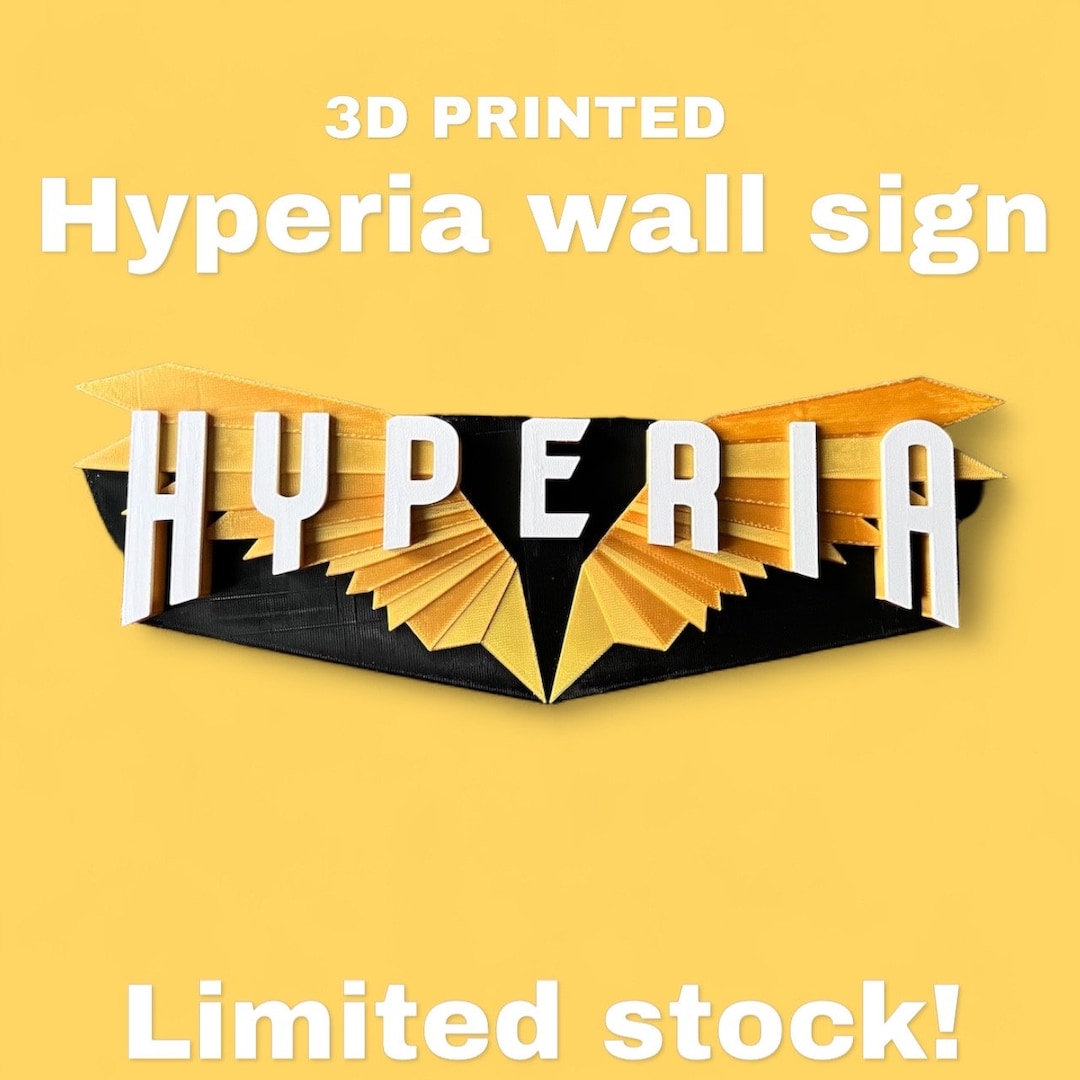 Hyperia Logo 3D Printed Logo - Etsy UK