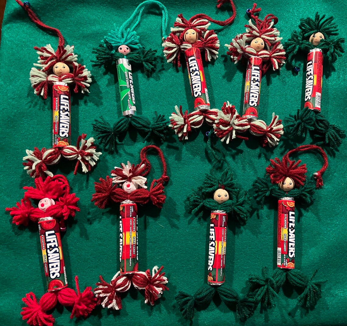 SHIPS IN 24 HOURS! Perfect Christmas Gifts! Lifesaver Yarn Doll Candy ...