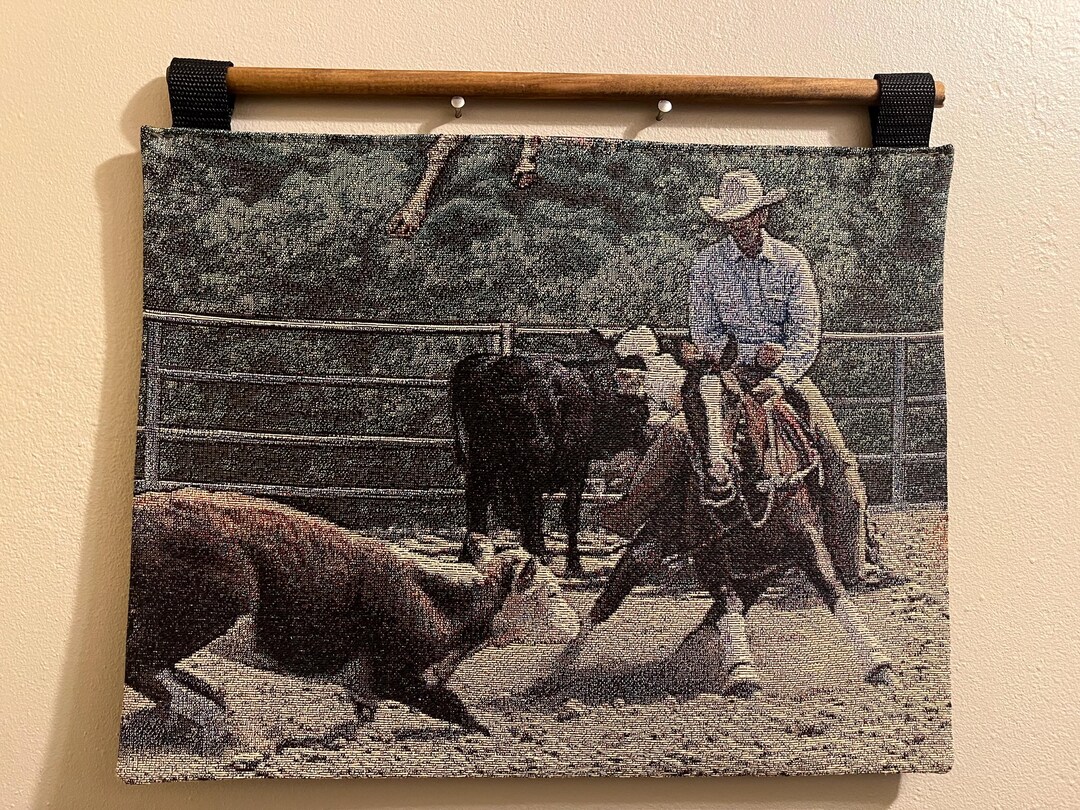 Rodeo Cowboy on Horse. Perfect Western Decor for Any Room. Made of ...