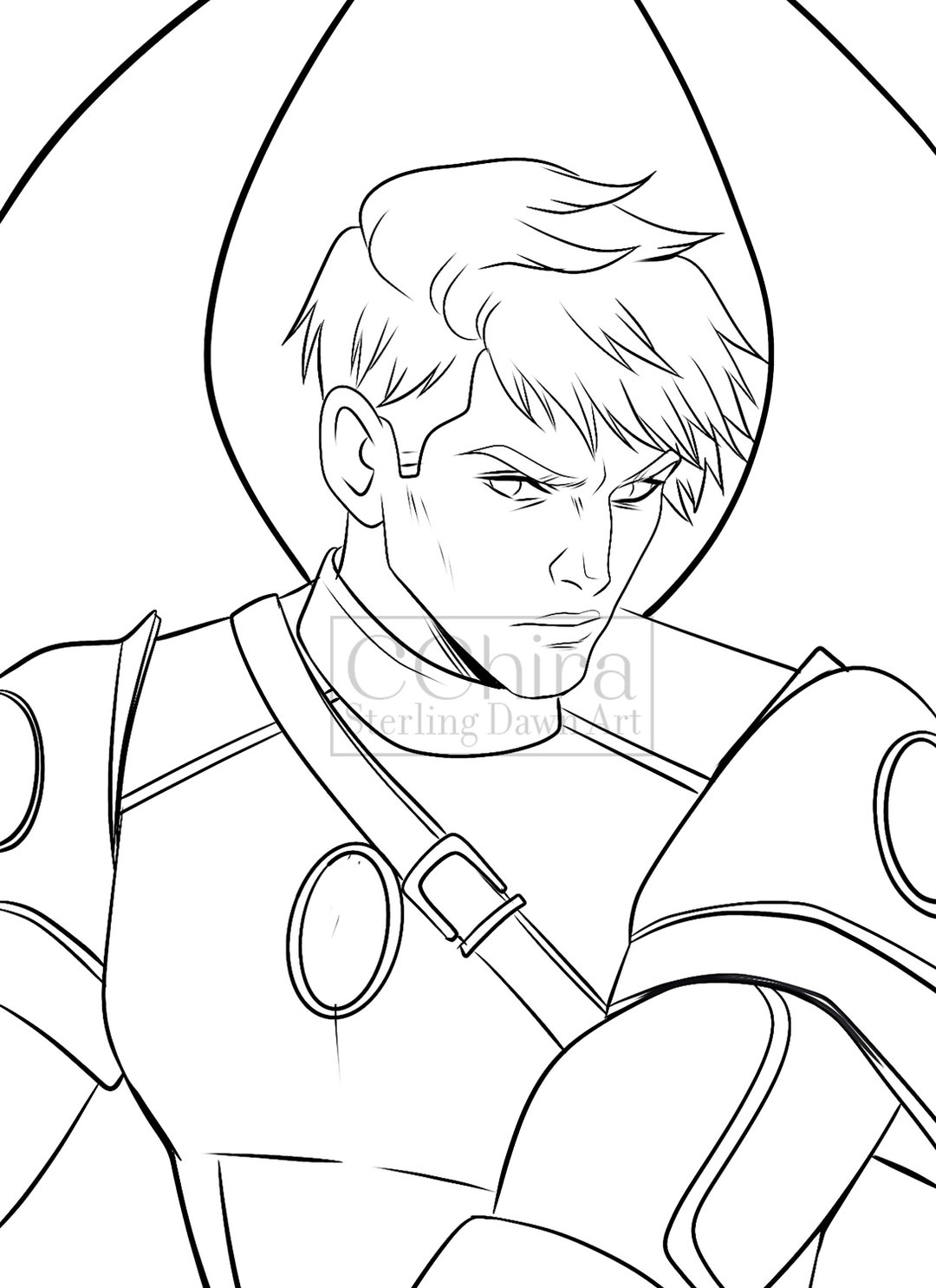 Azriel Colouring Page - Etsy