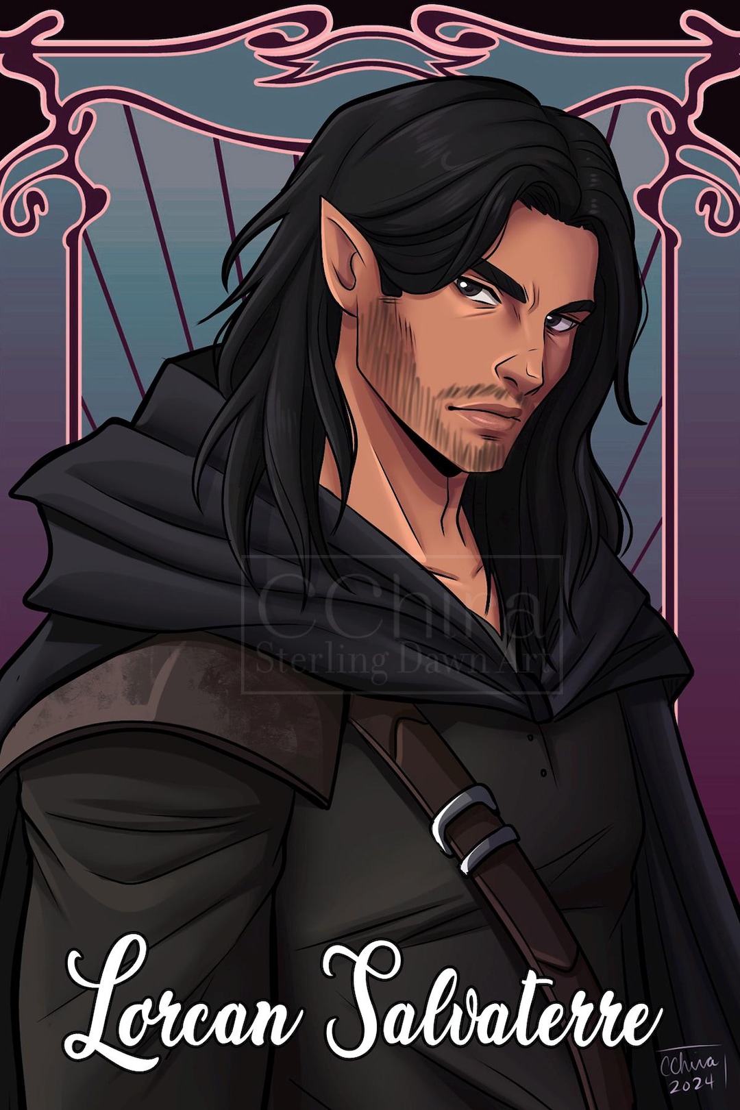 Throne of Glass - Lorcan Salvaterre Character Card - Etsy