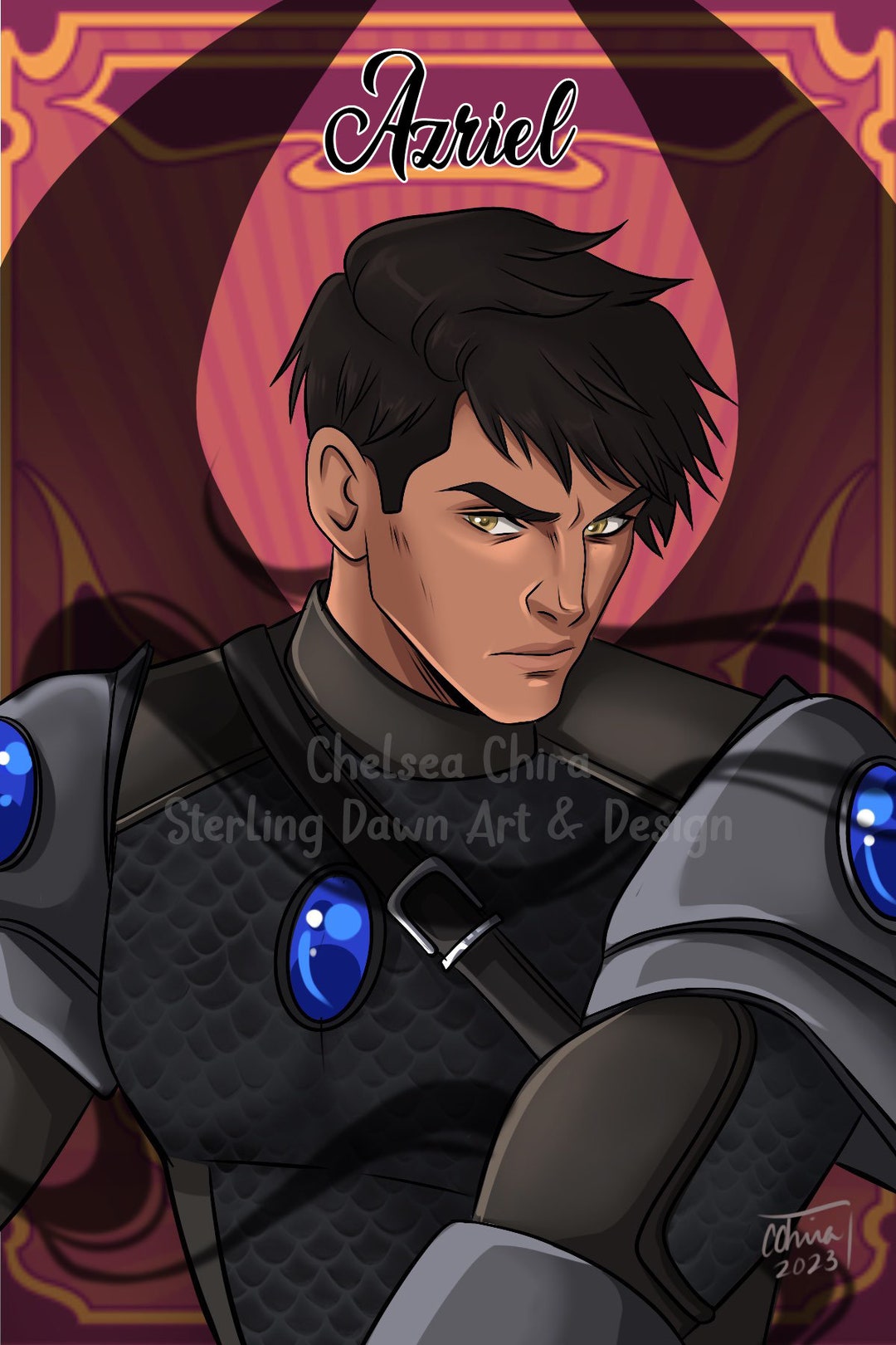 Azriel Character Card - Etsy