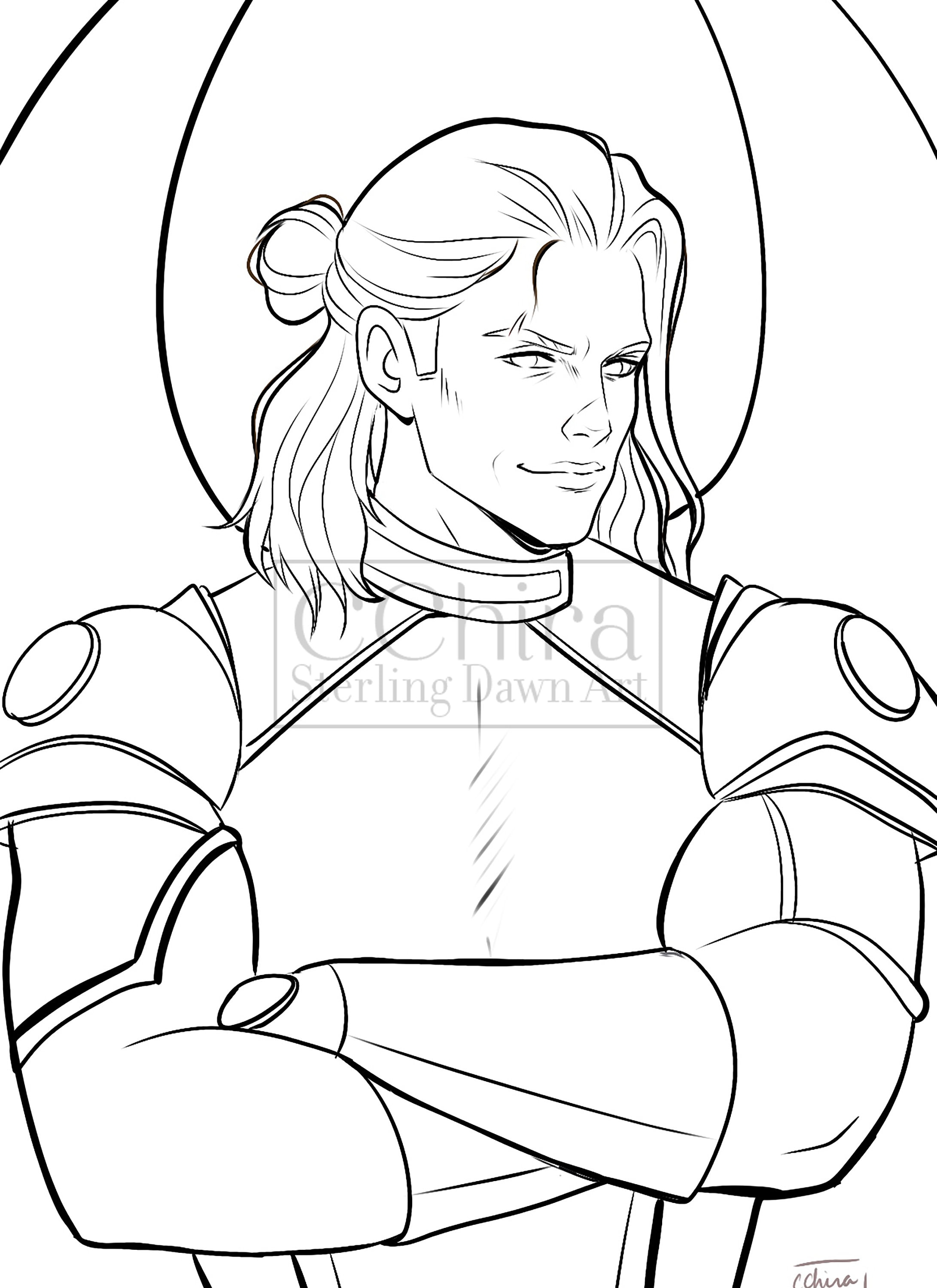 Cassian Colouring Page - Etsy