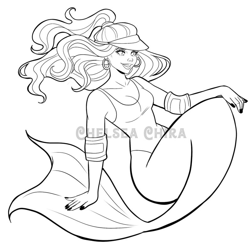 Barbie Mermaid Colouring Sheet - Etsy