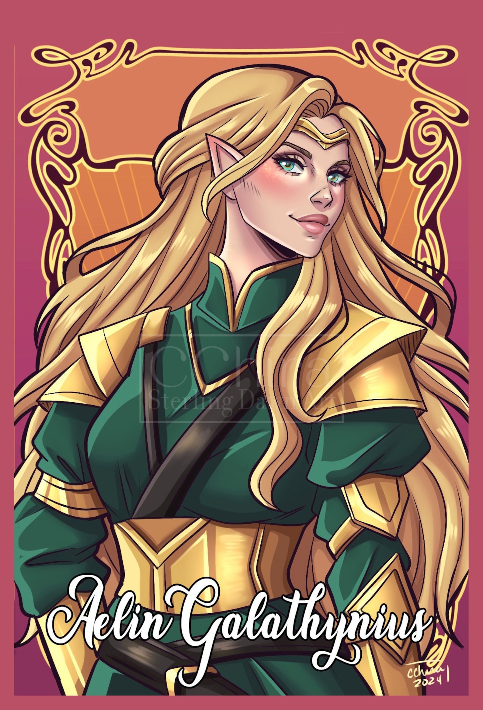Aelin Galathynius Character Card - Etsy