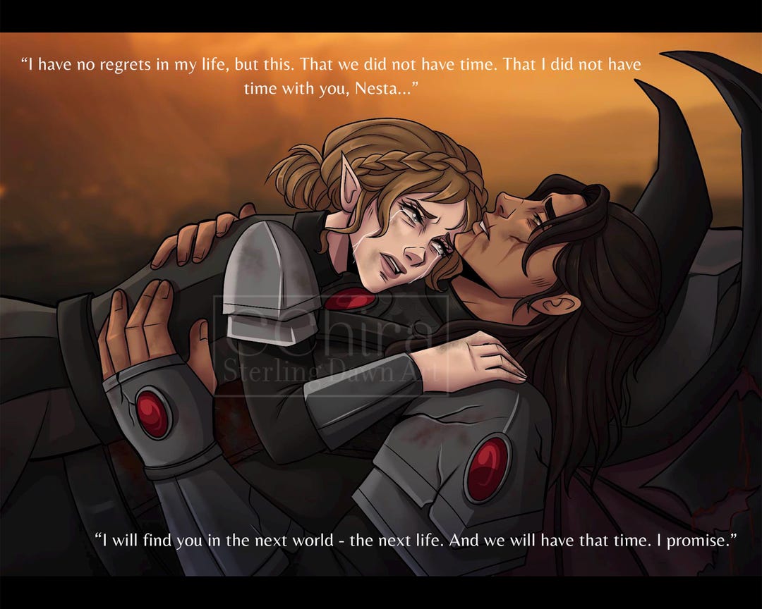 ACOWAR - Nessian Battle Scene Art Print - Etsy