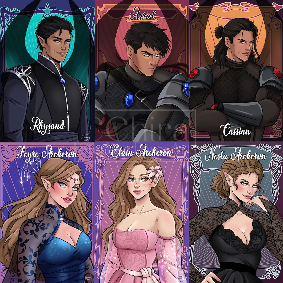 ACOTAR Collectible Card Entire Set - Etsy