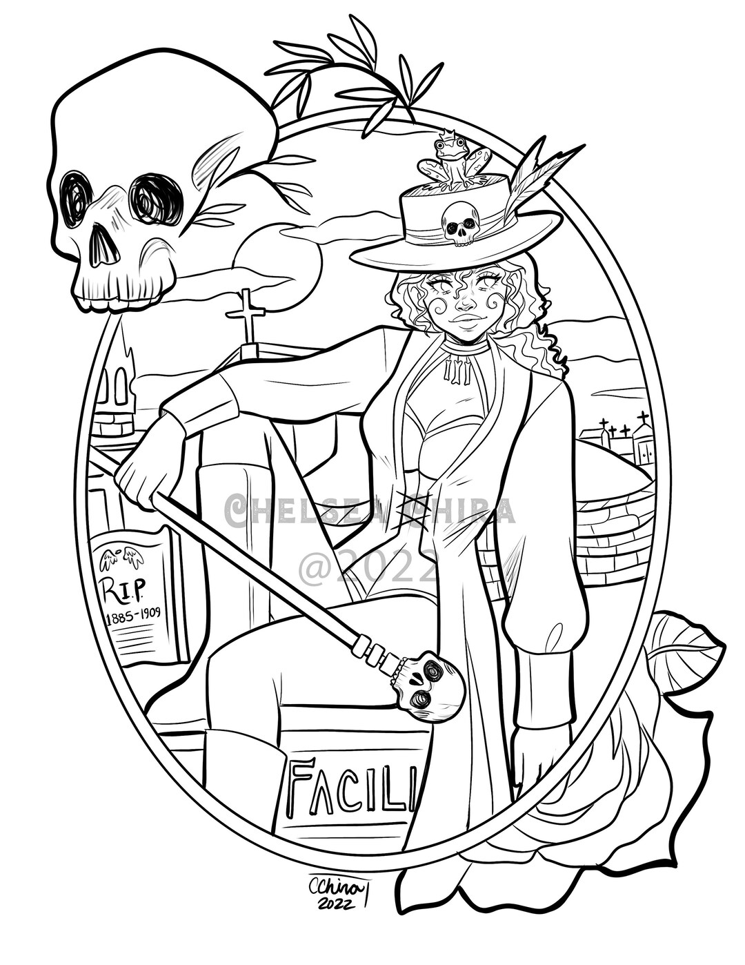 Voodoo Tiana Coloring Sheet - Etsy