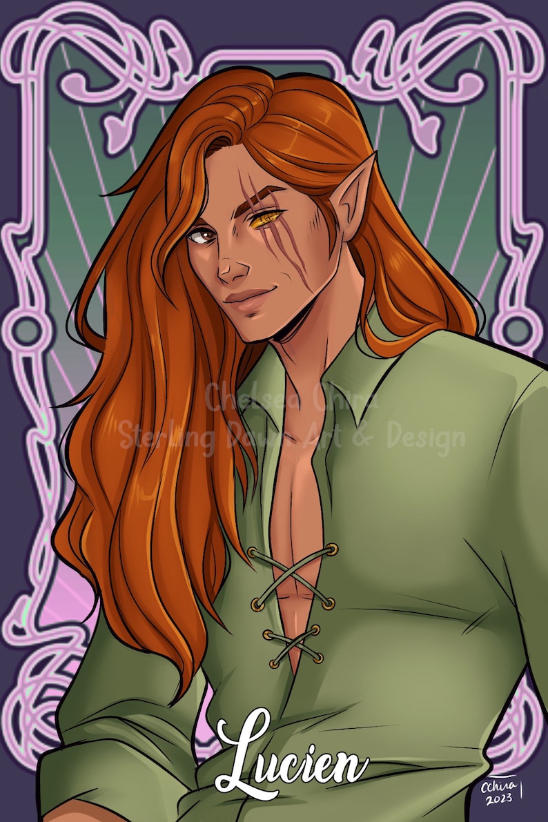 Lucien Vanserra Character Card - Etsy