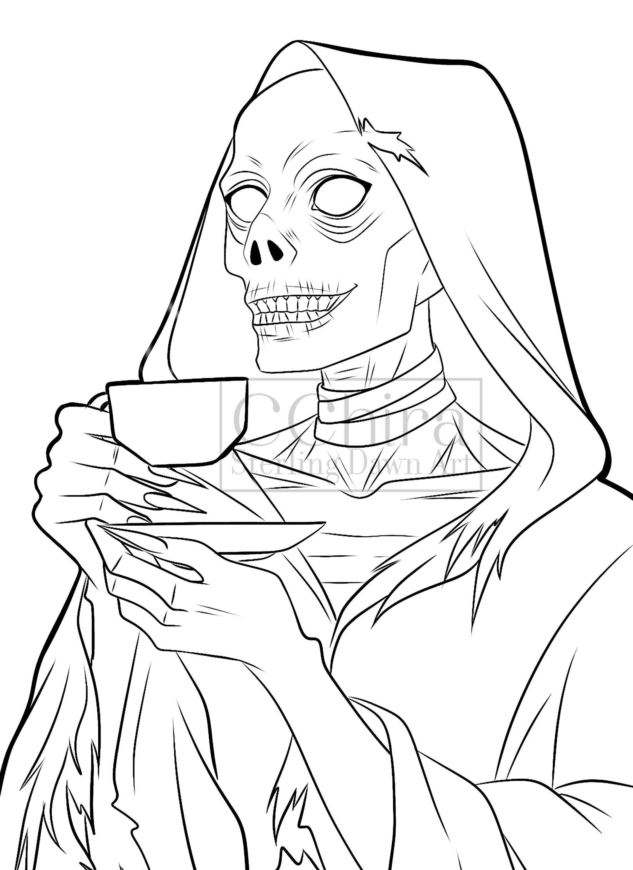 Suriel Colouring Page - Etsy