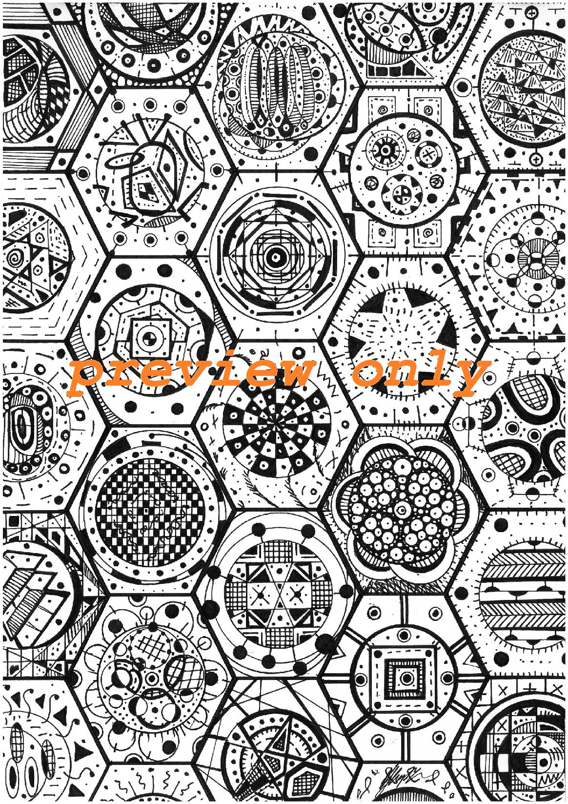 25 A4 Colouring-in Sheets Hand-drawn Printed Designs - Etsy UK