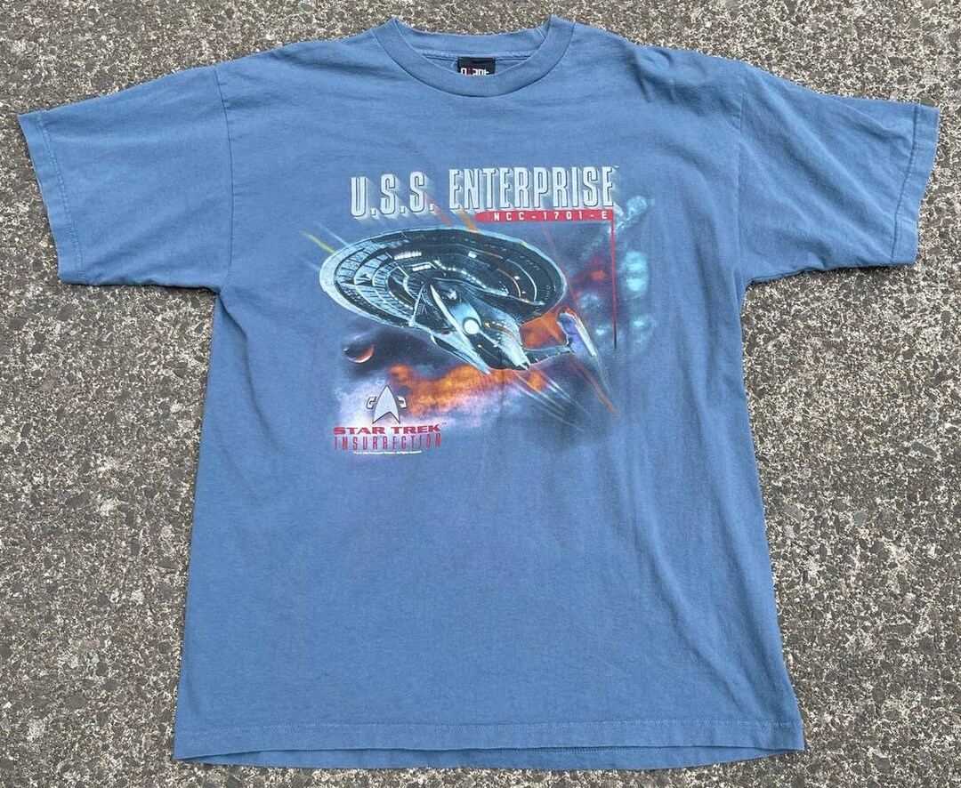 1998 Star Trek Insurrection U.S.S. Enterprise Shirt Size XL - Etsy