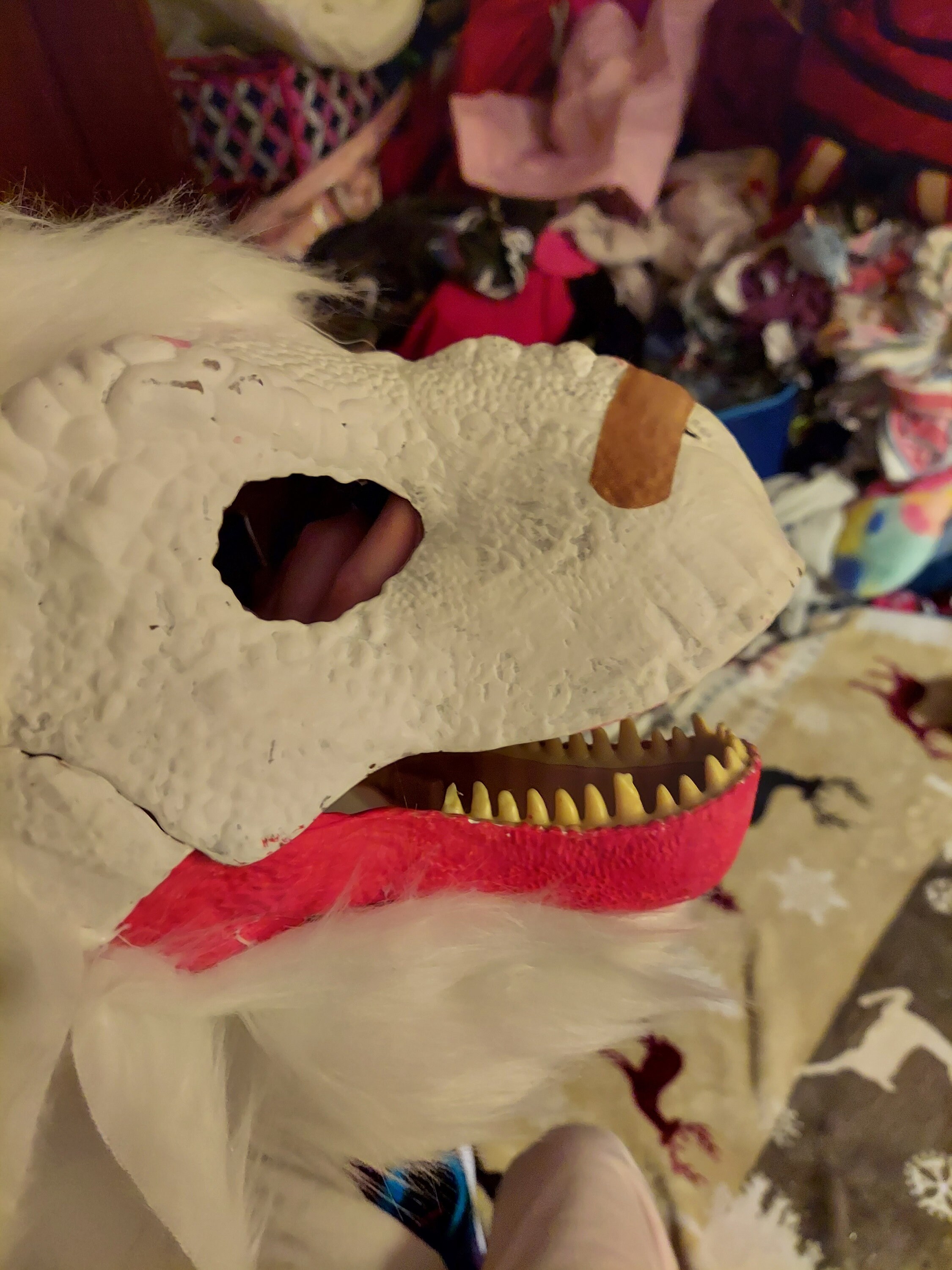Custom Fur Dino Mask Movable Jaw - Etsy