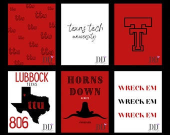 Texas Tech Lubbock Wall Art Prints - Etsy