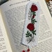 Lace Cross Bookmark With Tassel machine Embroidery Freestanding Lace - Etsy