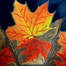 Lace Autumn Leaf Bowl & Doily - Stunning Set Created Entirely of Thread ...