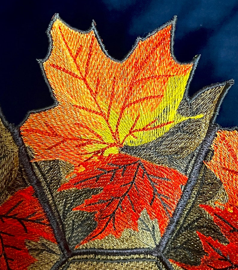 Lace Autumn Leaf Bowl & Doily - Stunning Set Created Entirely of Thread ...