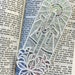 Lace Cross Bookmark With Tassel machine Embroidery Freestanding Lace - Etsy