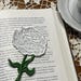 Lace Cross Bookmark With Tassel machine Embroidery Freestanding Lace - Etsy