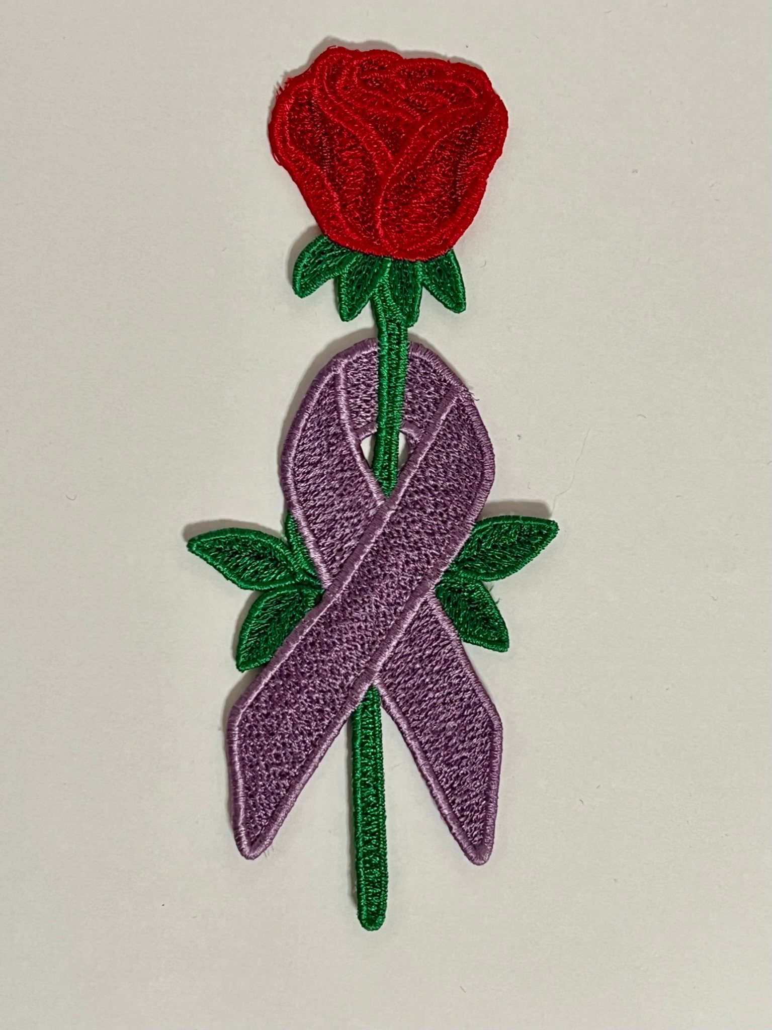Lace Pink Cancer Awareness Ribbon & Rose Bookmark or Purple Ribbon ...