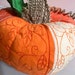 Unique Embroidered Fabric Stuffed Pumpkin Thanksgiving Fall - Etsy