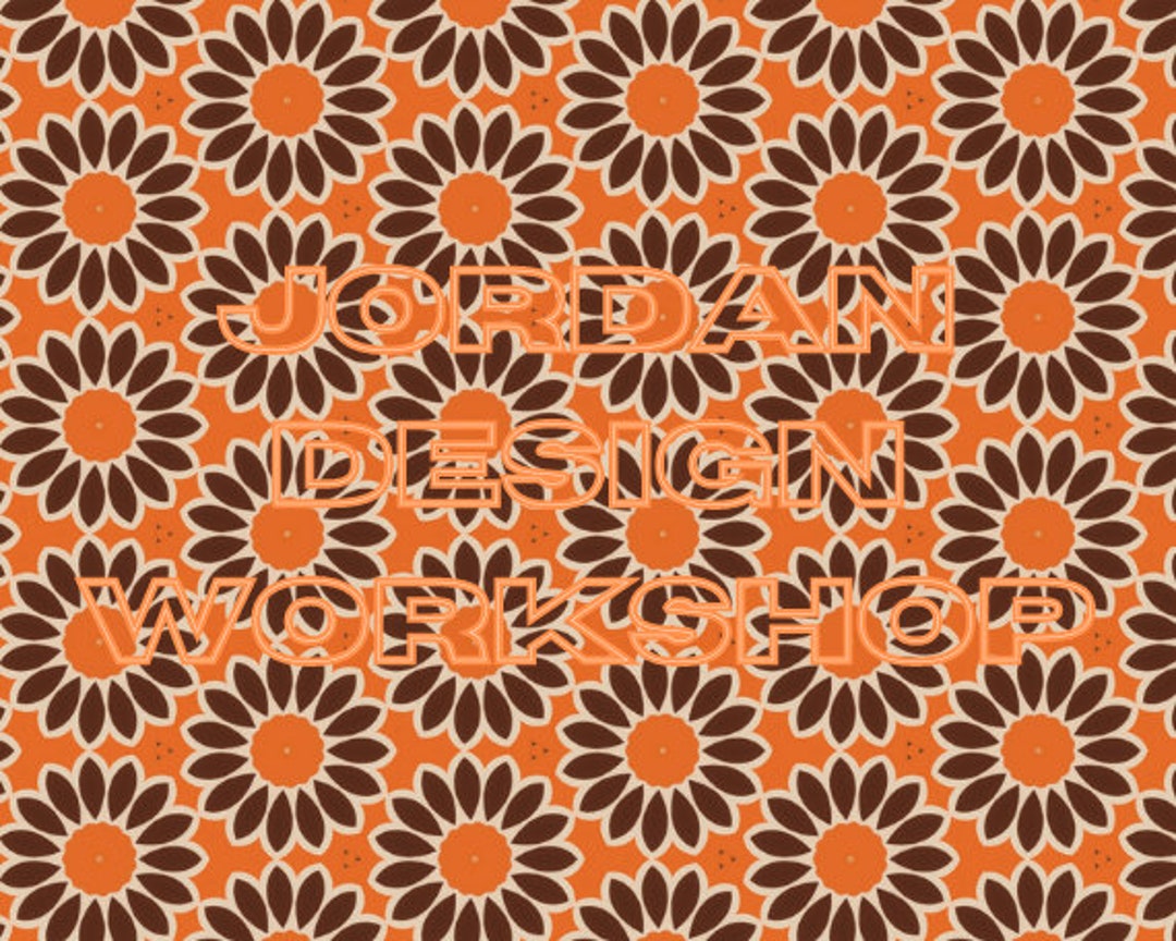 Retro 70's Bohemian, Hippie Flower Power, Seamless Pattern, Digital ...