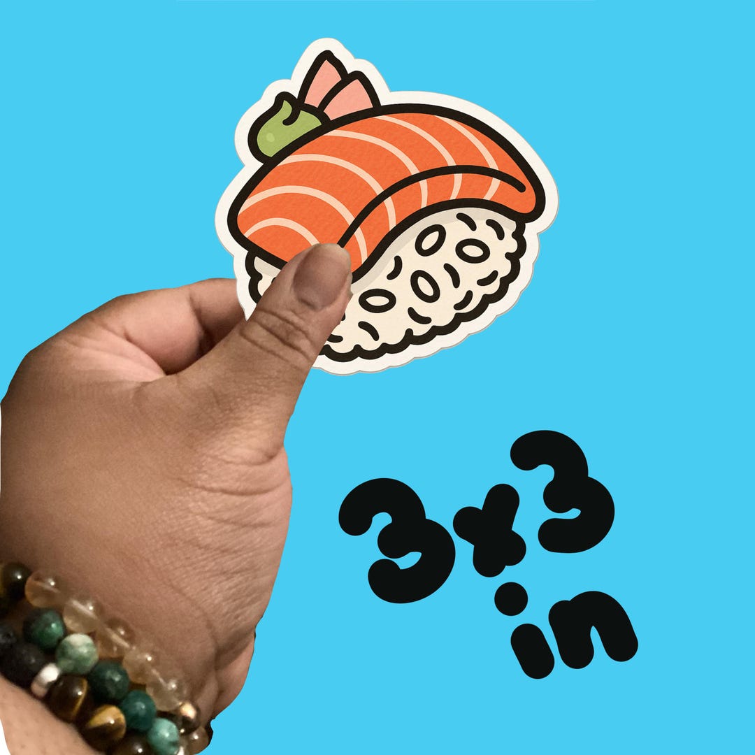 Sushi Lover Kiss-cut Stickers - Cute Decor for Laptops, Scrapbooking ...