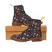 Dark Floral Cottagecore Print Combat Boots for Women Boho - Etsy