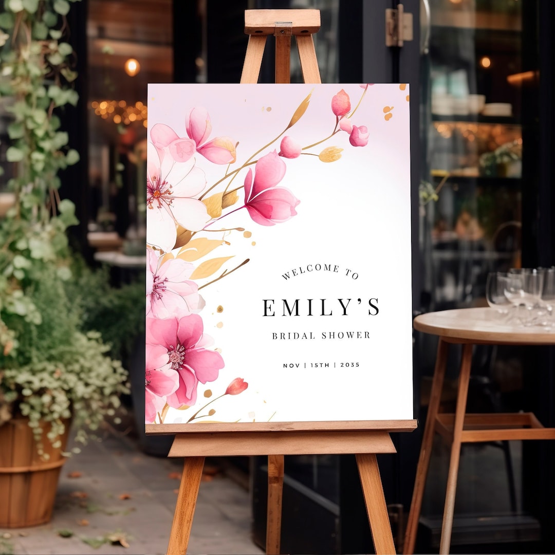 Love in Bloom Bridal Shower Welcome Sign | Love is in Bloom Floral ...