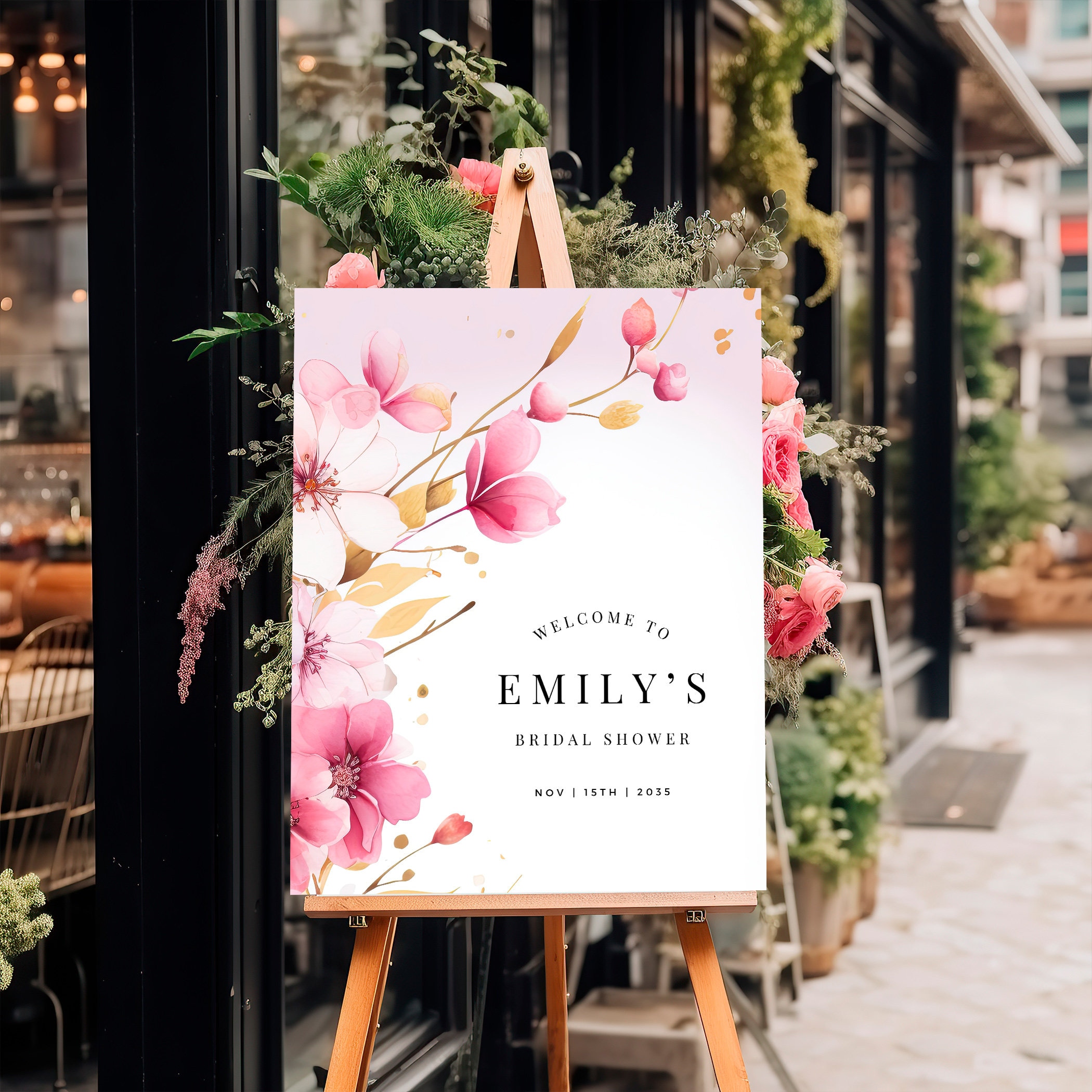 Love in Bloom Bridal Shower Welcome Sign Love is in Bloom Floral Bridal ...