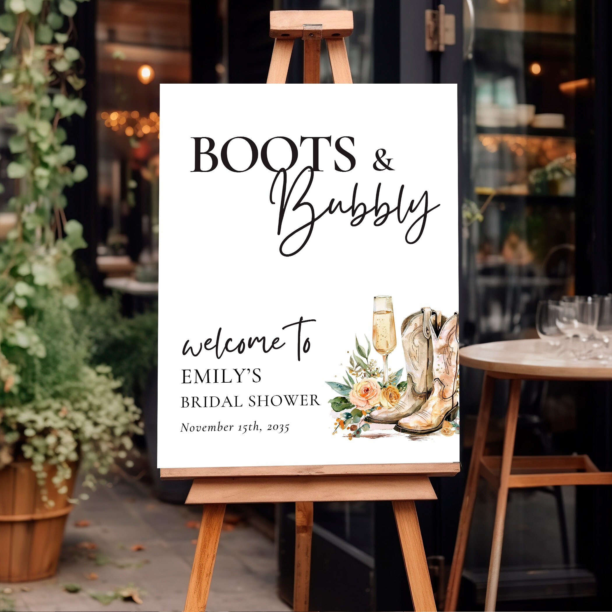 Boots and Bubbly Western Bridal Shower | Boots and Bubbly Bridal Shower ...