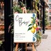 Lemon Positano Italian Baby Shower Welcome Sign | Amalfi Italy Baby ...
