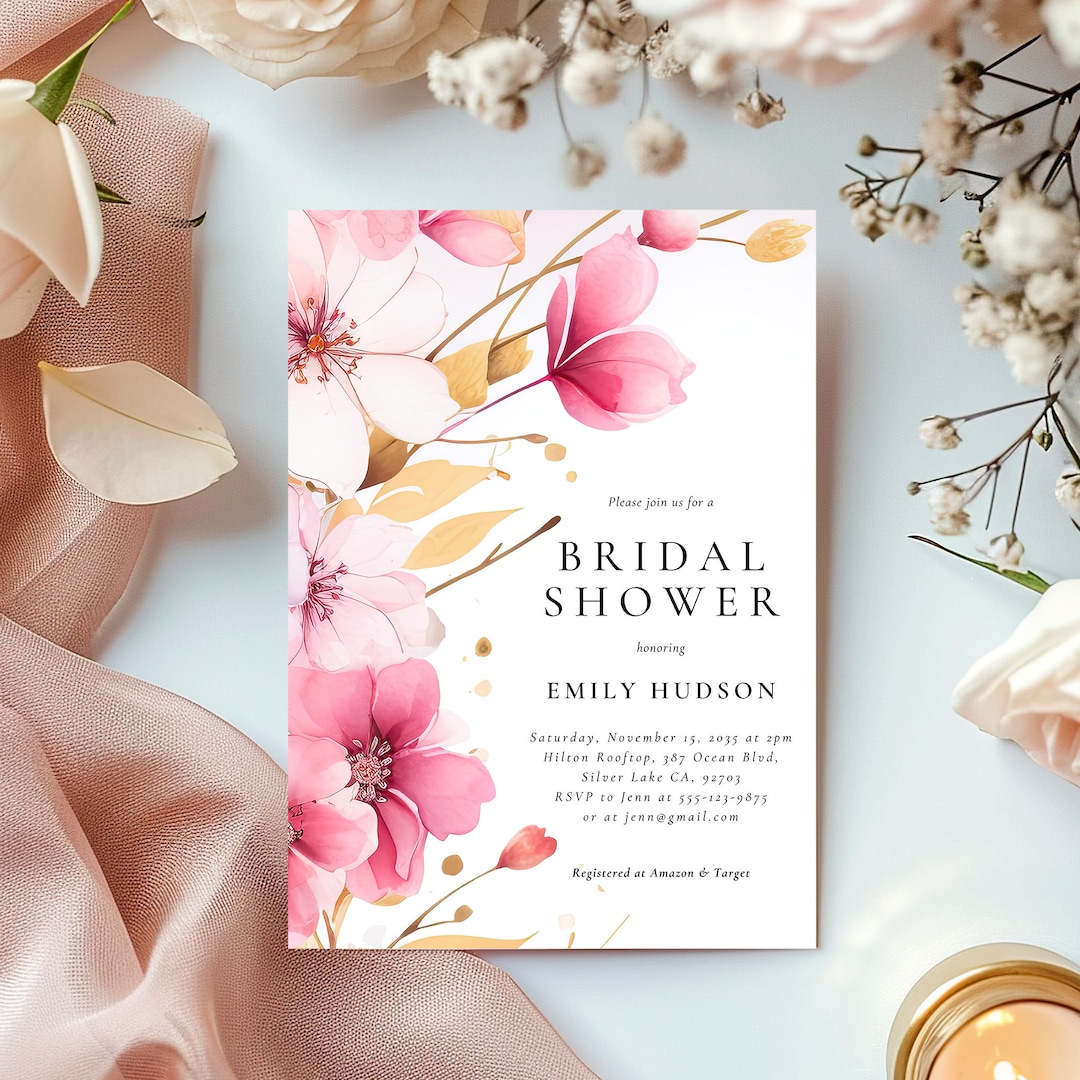 Love in Bloom Bridal Shower Invitation | Love is in Bloom Bridal Shower ...