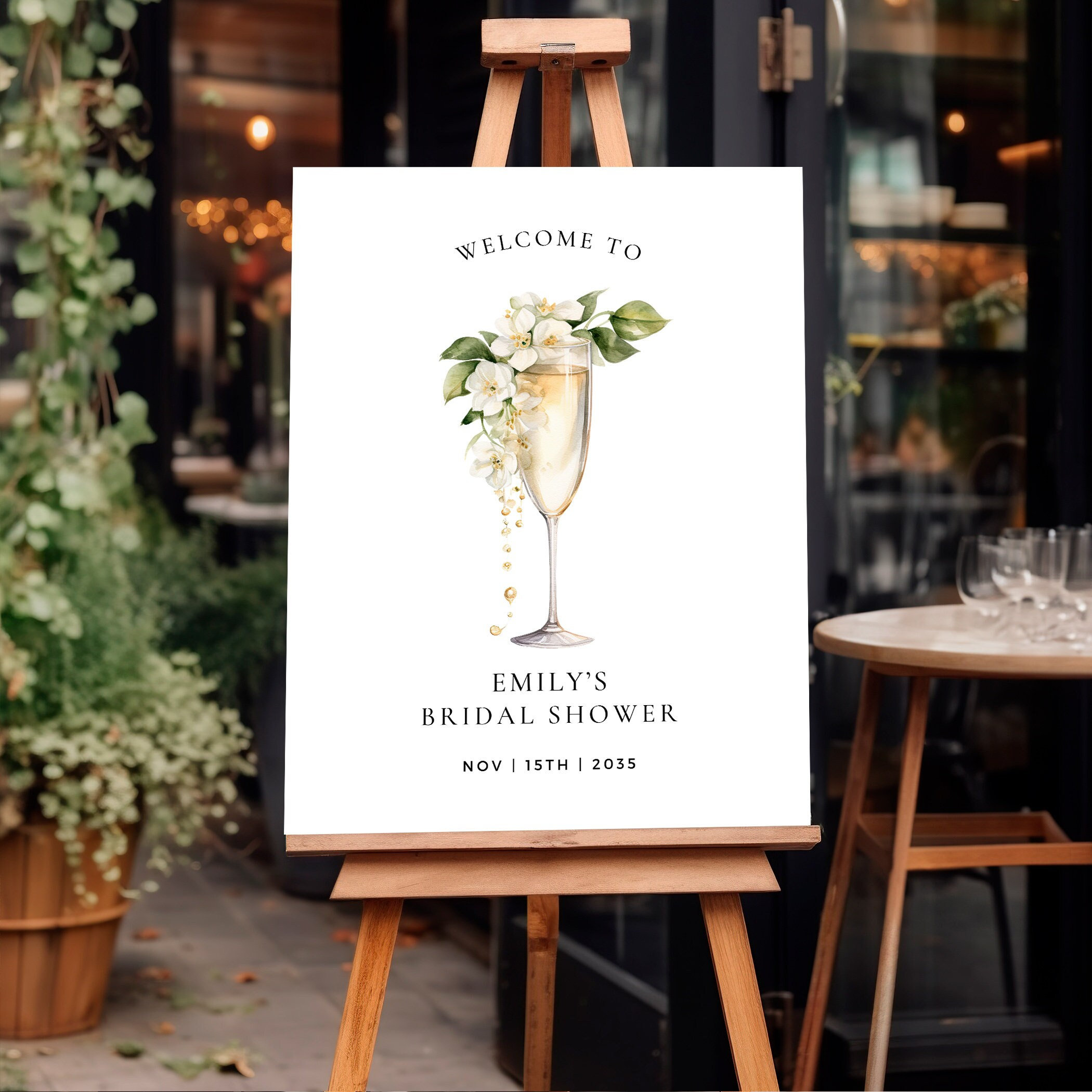 Brunch & Bubbly Bridal Shower Welcome Sign (digital Download) A32 - Etsy