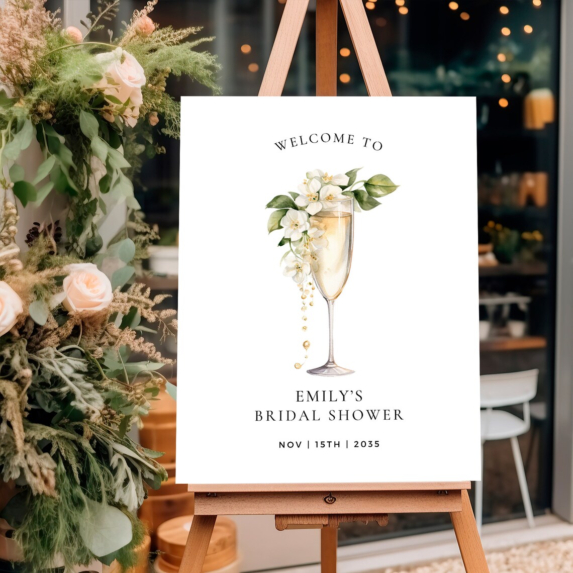 Brunch & Bubbly Bridal Shower Welcome Sign (digital Download) A32 - Etsy