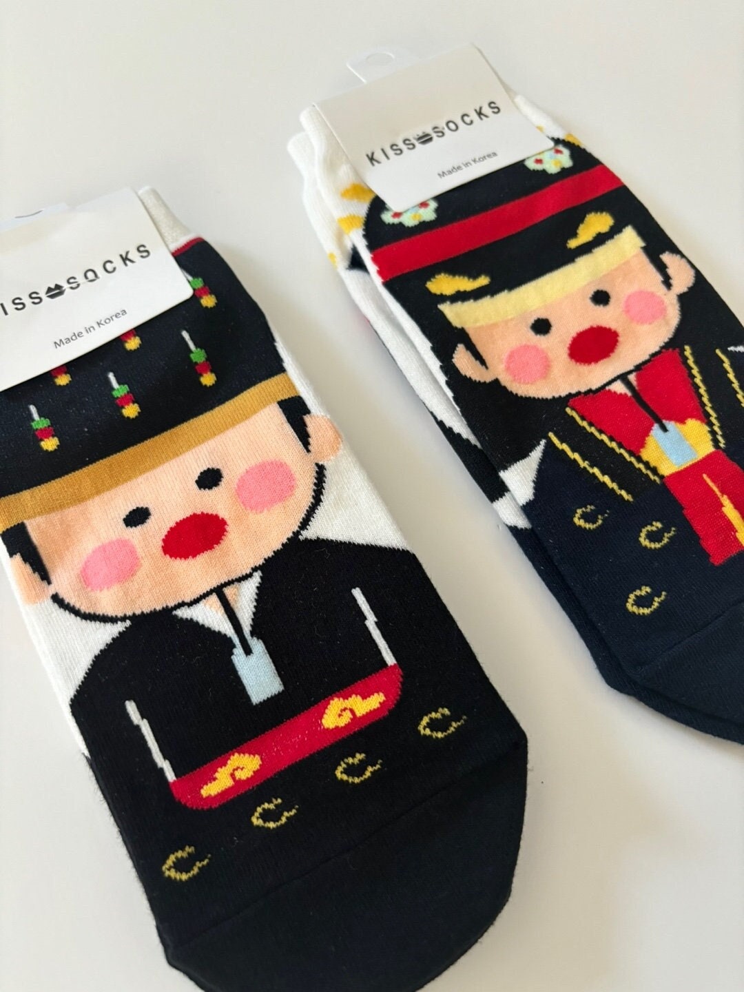 Korean Socks(set of 2), Cute Socks, Korean Traditional, Funny Ankle ...