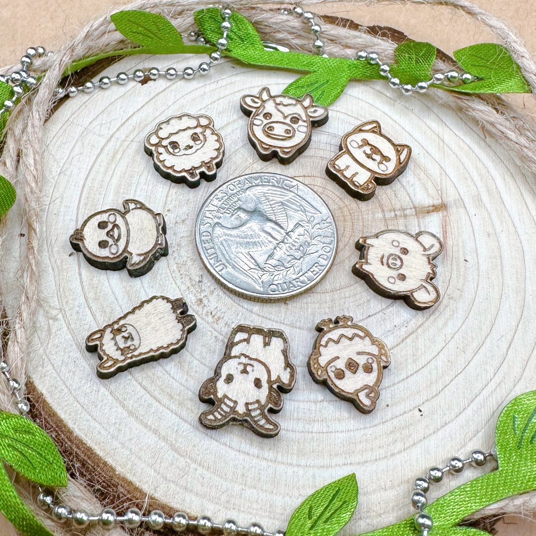 16 Kawaii Farm Animal Wood Blanks - Etsy