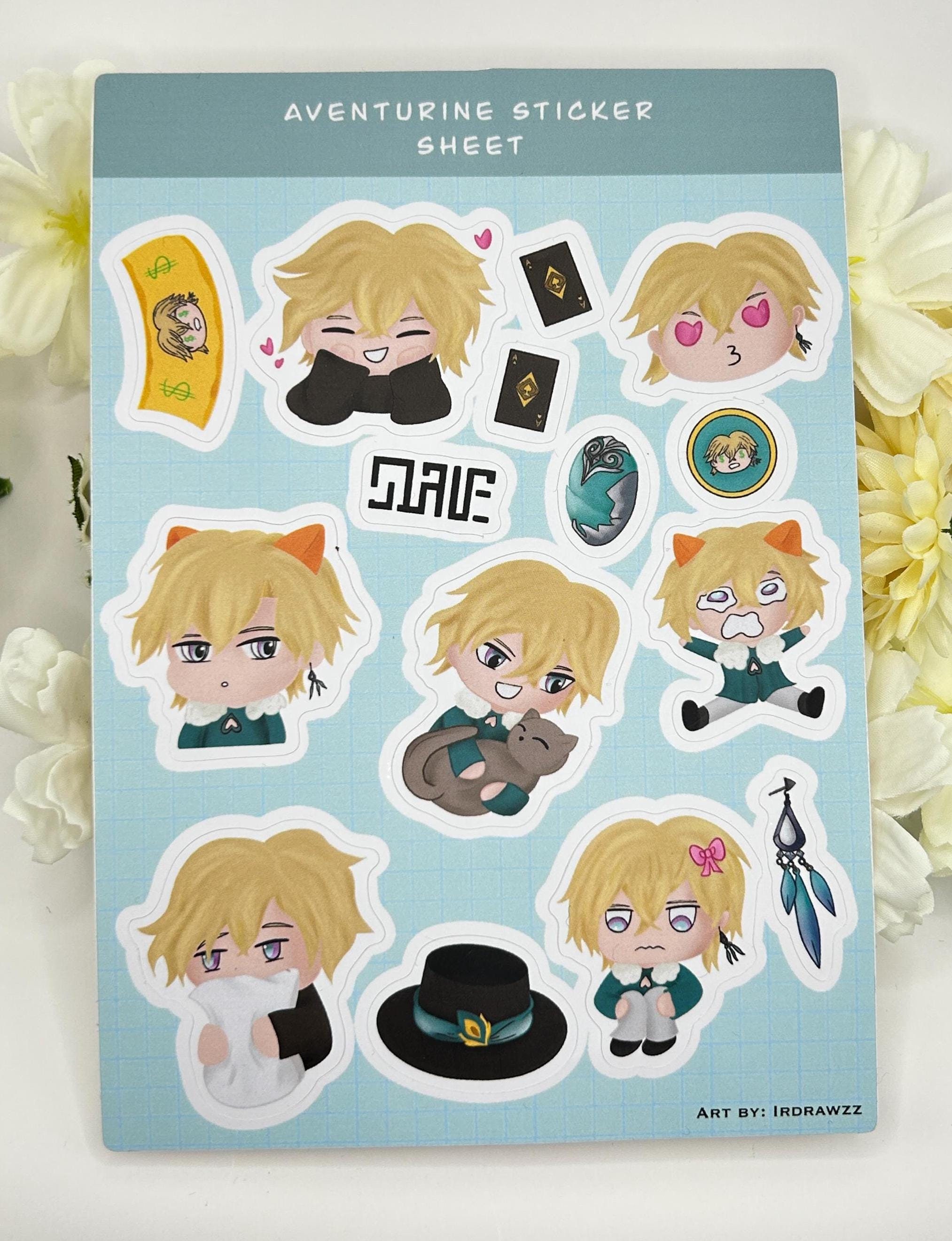 Aventurine Sticker Sheet (honkai Star Rail) - Etsy