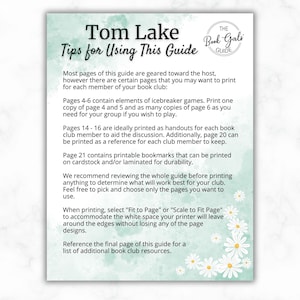 Tom Lake Book Club Kit: Discussion Questions, Bookmarks, & More ...