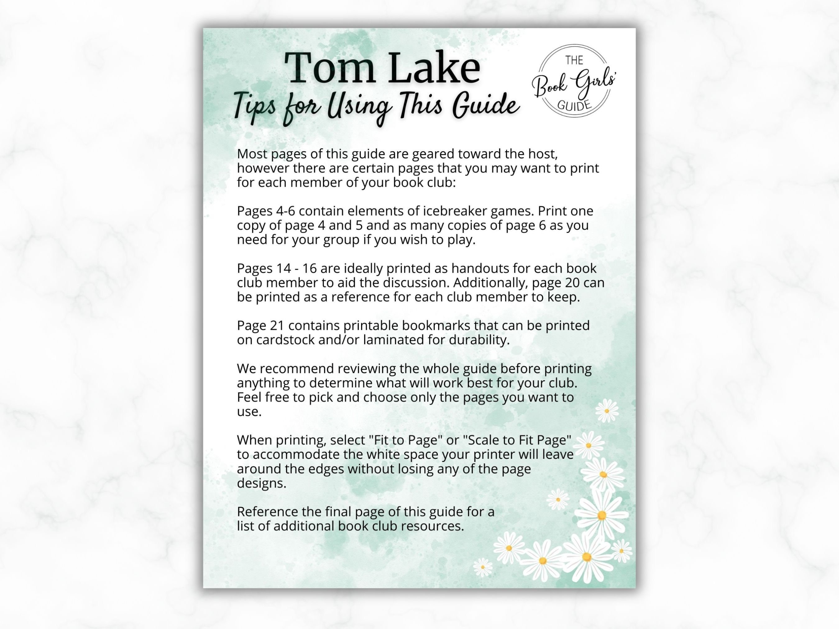 Tom Lake Book Club Kit: Discussion Questions, Bookmarks, & More ...