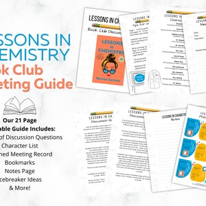 Lessons in Chemistry Book Club Guide - Etsy