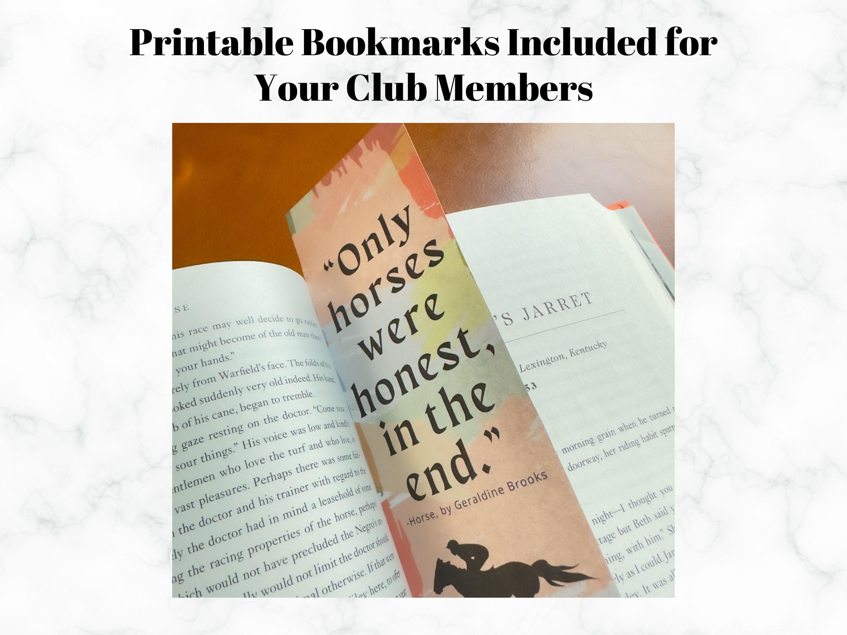 Horse Book Club Guide: Horse by Geraldine Brooks Discussion Questions ...