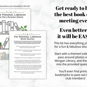 The Personal Librarian Book Club Guide - Etsy