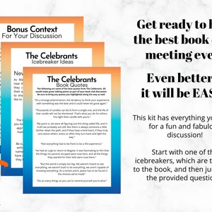 The Celebrants Book Club Guide - Etsy