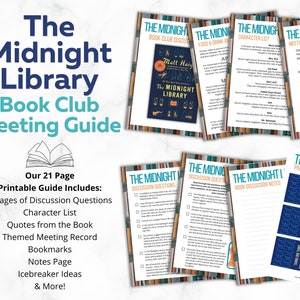 The Midnight Library Book Club Guide - Etsy